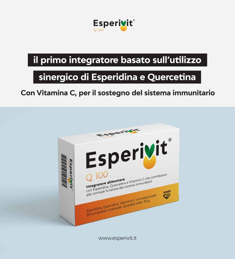Esperivit Q 100, integratore a base di esperidina, quercetina e ...